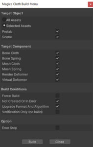 Build Menu – Magica Soft